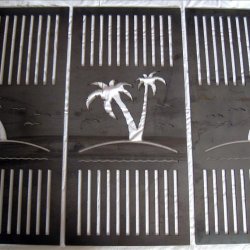 The first enormous grill sent out of HCC for a large wood and coal ...